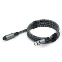 China Black Textured Shell Toslink Digital Audio Cable for sale