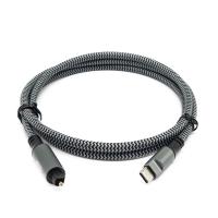 China Black Textured Shell Toslink Digital Audio Cable for sale