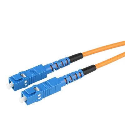 China LC/UPC to LC/UPC Connector Customized Fiber Optic Cable in Orange for Customized Data Transfer Solutions for sale