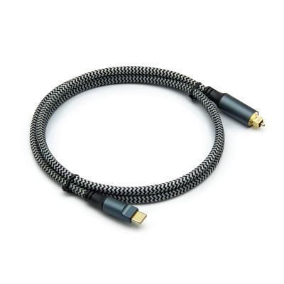China New Optic Audio Cable USB-C to Toslink Audio Adapter for Mobile Phone and Computer PVC Jacket Braid for sale