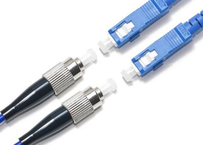 중국 SC-FC 단일모드 2 밀리미터 광 섬유용 패치는 FTTB FTTX를 위해 끈으로 묶습니다 판매용