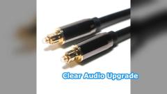 Toslink Optical Audio Cable 24K Metal Connector