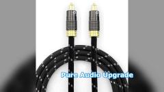 Gold Toslink Audio Cable Audiophile Subwoofer Speaker