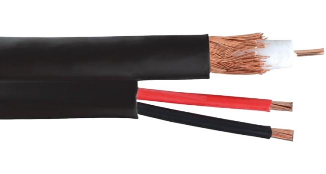 RG59 Coaxial Cable cross-section and material composition