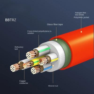 China 1000V Fire Proof Electrical Cable Class 1 2 IEC60702 4 Core Fire Rated Cable for sale