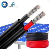 Quality 6mm2 Copper Core Solar PV Cable Climate Resistance For Photovoltaic Applications for sale