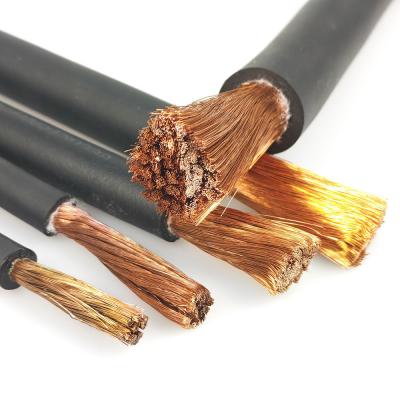 China Flex Rubber Welding Cable With Copper Conductor 10-150mm2 Cross Section 300V / 500V for sale