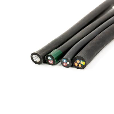 China 15mm 3 Core Copper Rubber Welding Cable Heat Resistant Rubber Sheathed Cable for sale