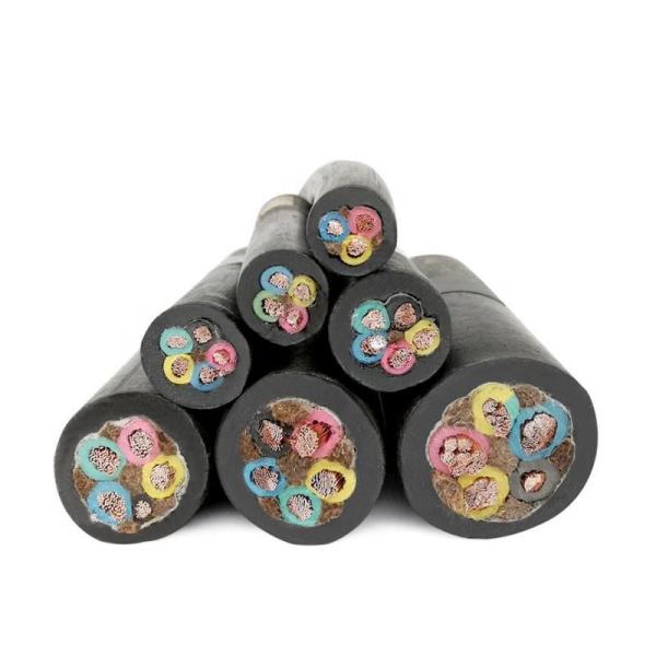Quality 5 Core Round Soft Rubber Electric Power Cable For 2.5mm*5 Cables for sale