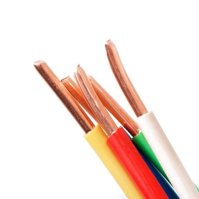 China BV/BVR 450/750V 70C Electrical Cable Wire 1.5mm 2.5mm 4mm 6mm Single / Stranded Bare Copper Wire for sale