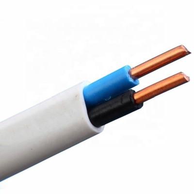 China PVC Insulated And Sheathed Cable TPS Flat Electric Wire With 300/500V Rated Voltage for sale