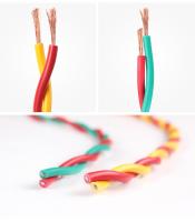 China PVC Insulated Copper Core RVS Twisted Pair Cable 2.5mm Fire Protection 300/300V for sale