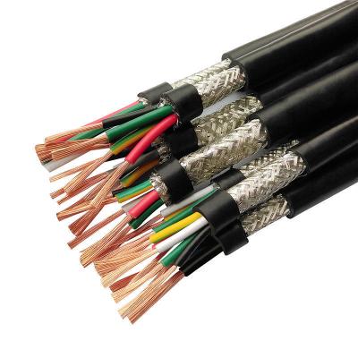 China RVVP Power Cable 2 - 60 Core Flexible Drag Chain Cable PVC Shielded Tinned Copper Conductor for sale