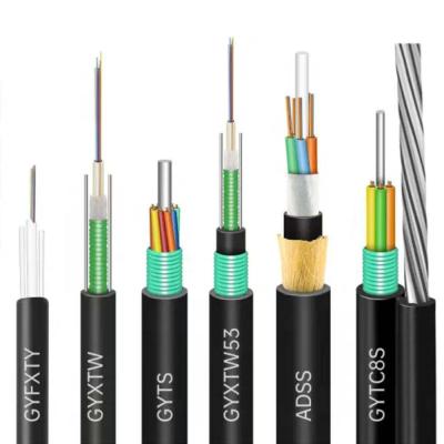 China ADSS Armored Optical Cable Flame Retardant LSZH Sheath Stainless Steel Tape Armor Cable for sale