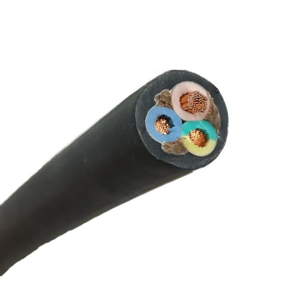 Quality 450V / 750V EPR Insulation Flexible Rubber Cable With Multi Stranded Bare Copper Conductors for sale
