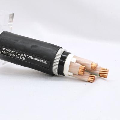 China LSZH Jacket Heat Resistant Oxygen Free Copper Power Cable For Industrial Applications for sale