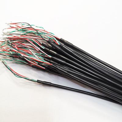 China 300mm 4 Conductor Shielded Guitar Cable 28 AWG Electric Guitar Pickup Wire Hook Up Cable for sale