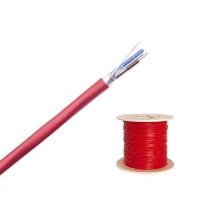 China LSZH Fire Resistant Cable 16 AWG 2 Core Fire Alarm Cable With Bare Copper Conductor for sale