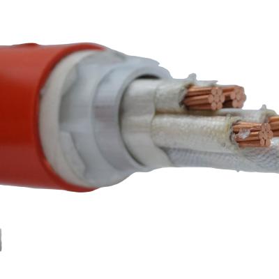 China BTLY 0.6/1kV Fire Rated Power Cable 5 Core 16mm2 Mineral Insulated Copper Sheathed Cable for sale