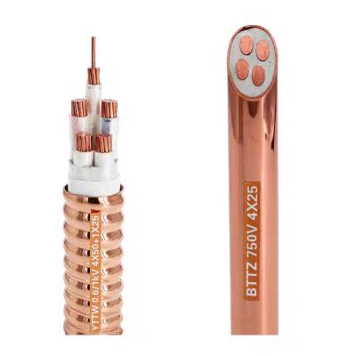 China BTTZ Rigid Fire Resistant Wire With Copper Conductor XLPE Insulation for sale
