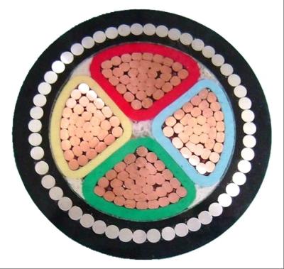 China 150 Mm 4 Core Copper Conductor Armoured Power Cable With XLPE Insulation for sale