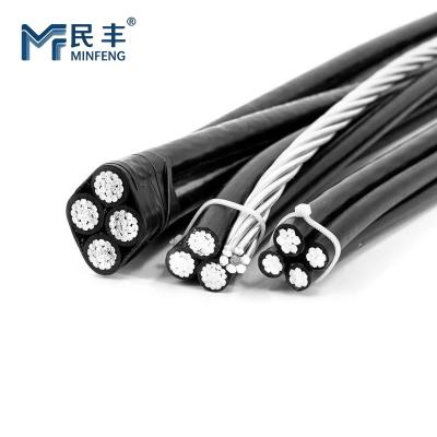 China 10mm 35mm 50mm 95mm ABC Cable Electrical 3 Phase Overhead Power Cable for sale