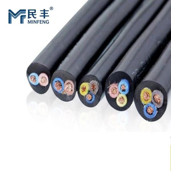 Quality 1.5mm 2.5mm 6mm Flexible Rubber Cable Flame Retardant Waterproof High Temperature Resistant for sale