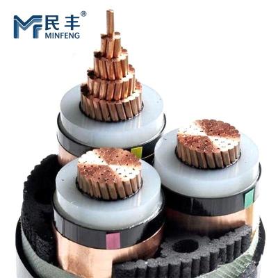 China Medium Voltage XLPE Insulated Power Cable 15kV Rated Voltage 3 Core Steel Armored Cable for sale