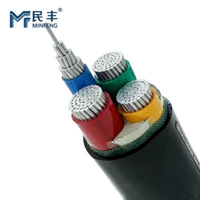 China 4 Core PVC Insulated Cables 1kV / 0.6kV With Oxygen Free Aluminum Conductor for sale