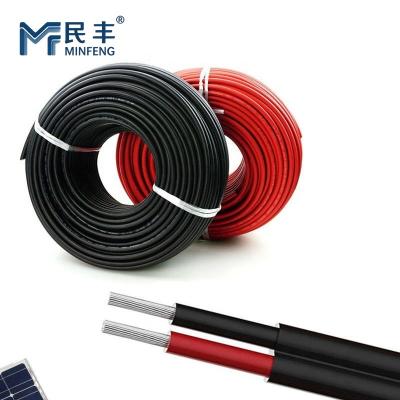 China Photovoltaic Twin Core Solar Cable With Tinned Copper Conductor XLPO Insulation for sale