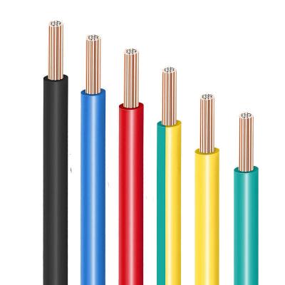 China Flame Resistant Stranded Copper Wire RV Cable with 450/750V Rating and Halogen Free PVC Sheath for Building Use for sale