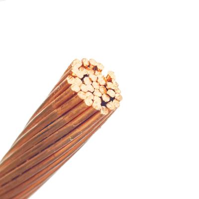 China 70mm2 High Voltage Overhead Bare Copper Conductor Wire Cable for Power Transmission for sale