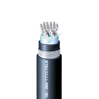 China Flame Resistant Marine Communication Cable with 150/250V Rating and XLPE Insulation for Shipboard Use for sale