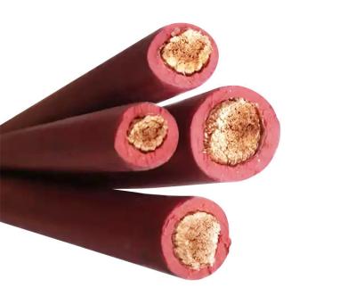 China 4/0 Red Sheath 35mm2 to 240mm 500amp Copper Conductor ARC Welding Cable for Industrial Use for sale