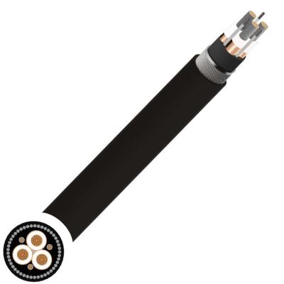 China Type 260 Armoured Mining Cable with 1.1 to 11KV Rating Tinned Copper Conductor and PCP Sheath for sale