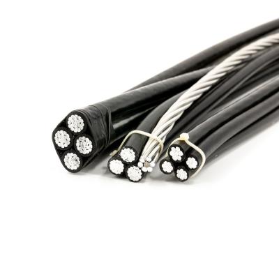 China Duplex Triplex Quadruplex Service Drop Wire Price ASTM Standard Overhead XLPE Insulation Low Voltage ABC Cable for sale