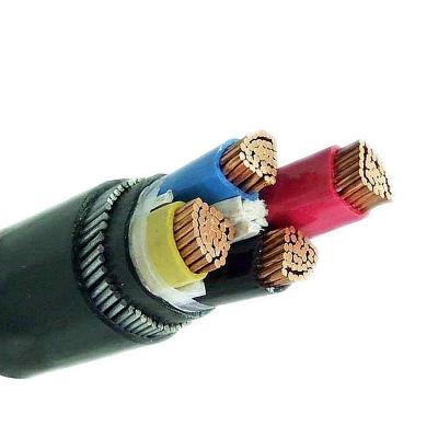 China Copper 4 Core XLPE Flame Retardant Steel Wire Armoured Low Voltage Power Cable 600V Size 185-35MM2 for sale