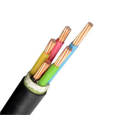 China Copper Wire Power Cable XLPE PVC Insulated Multi-Core Low Voltage 5x16mm2 5x25mm2 5x35mm2 NYY-J Underground Industrial for sale
