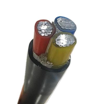 China Low Voltage Detector 3x240mm2 3*120 3*150mm Underground Power Cables with Aluminum Conductor Alu XLPE PVC YJLV for sale