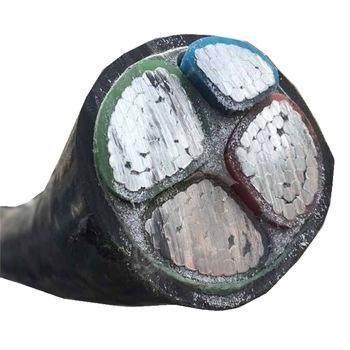China XLPE Insulated 4 Core 240mm2/400mm2 Aluminium Conductor PVC Jacket IEC 60502 for Power Cable Underground 0.6/1kV for sale
