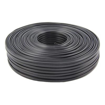 China 18/2 22/2 Gauge One Pair 2x0.8mm PE Insulation Copper Overhead Outdoor Twin Parallel Telephone Drop Wire for sale