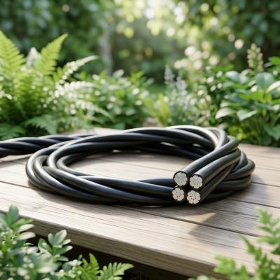 China Twisted Stranded Aluminum Overhead ABC XLPE Cable 4*16mm2 500m Roll IP54-Rated for sale