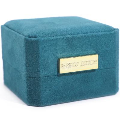 Cina Ingrosso Produzione di lusso manifattura Gioielleria Confezione scatola personalizzata Logo personalizzato blu chiaro di fascia alta Colletto Bracciale Orecchini Anello Confezione velluto Octagonale Gioielleria Scatola in vendita