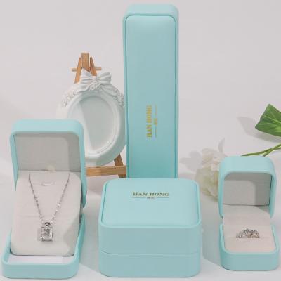 Chine Cyan Plain Soft Touch Faux Jeux en cuir Packaging Box Case Luxury Organizer à vendre