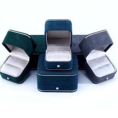 China Rectangle Velvet Jewelry Box For Handmade Bracelets And Rings In 2023 Luxury Packaging for sale