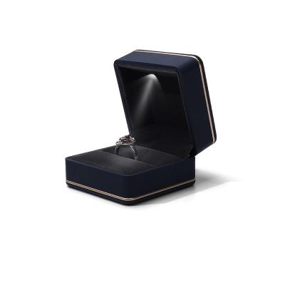 중국 보석 패키지 한홍 사용자 지정 로고 실크 스크린 인쇄 고급 LED 저장 상자 판매용