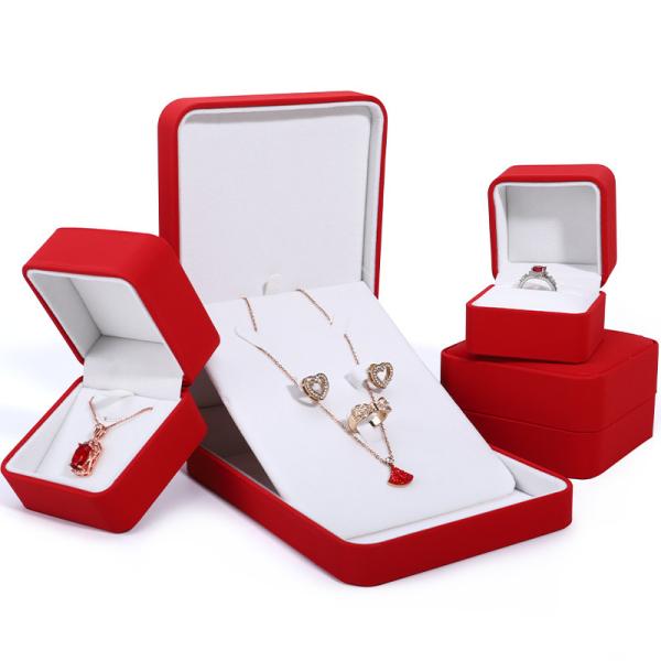 Quality Customized PU Leather Necklace Box for Customized Luxury Jewelry Packaging for sale
