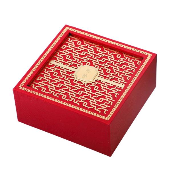 Quality Custom Logo Green Wooden Jewelry Box Necklace and Bracelet Box Packaging for sale