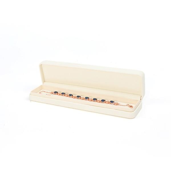 Quality Handmade Square White Leather Jewellery Packaging Box Custom Luxury Big Jewelry for sale