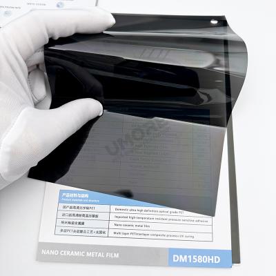China VLT18% Heat Insulation 99% Metallic Reflection UV Protection Film Car Window Sputtered for sale